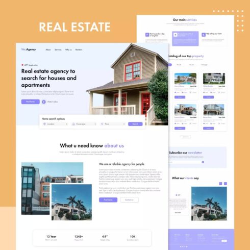 9 Real Estate Landing Page Templates – MasterBundles