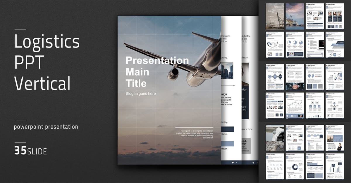 Logistics PPT Vertical – MasterBundles