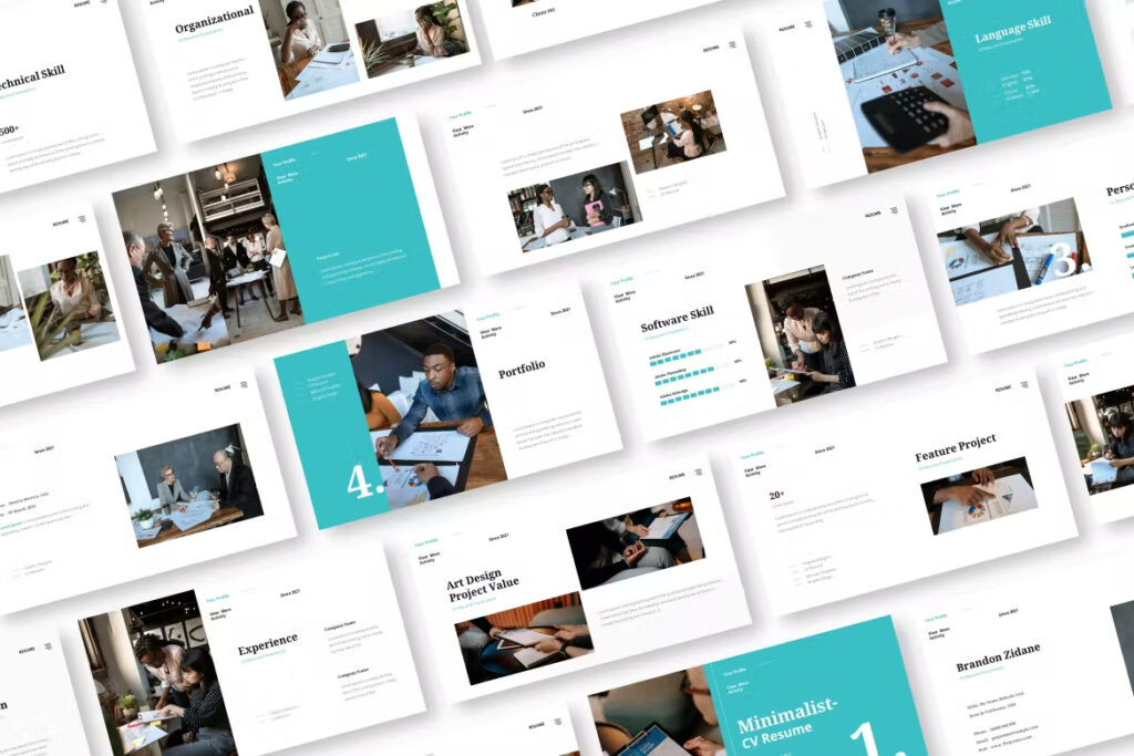 Resume Powerpoint Presentation Template Masterbundles