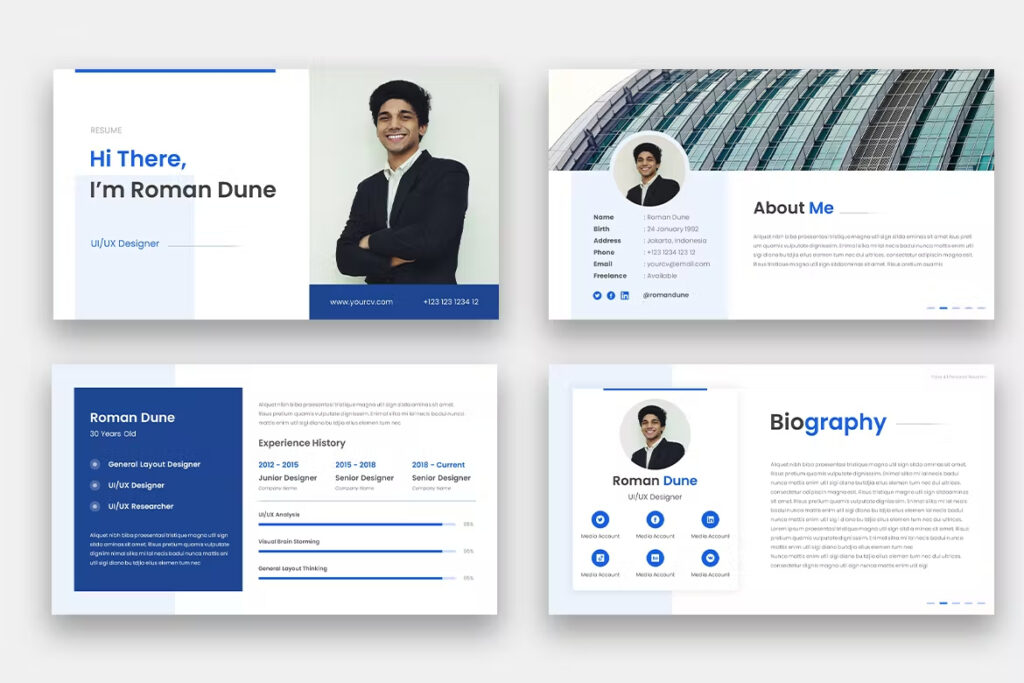 Yourcv - Personal Resume PowerPoint Templates – MasterBundles