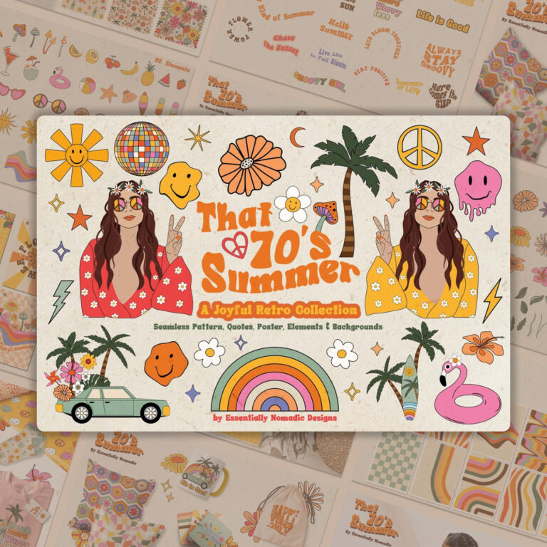Retro Revival 70s Graphic Collection – MasterBundles