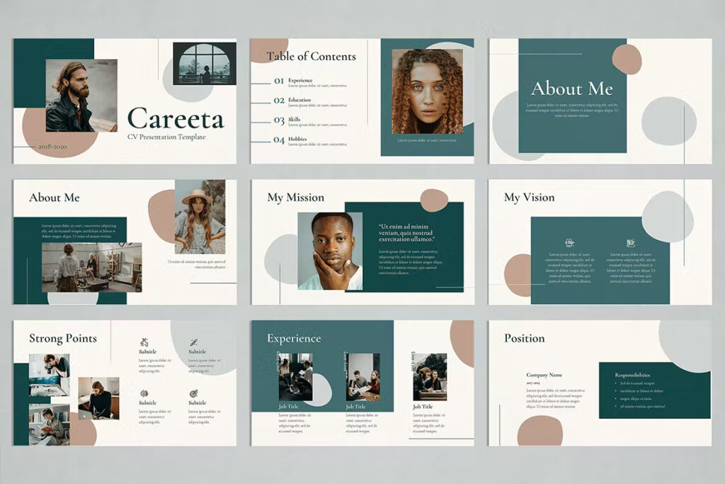 CV PowerPoint Presentation Template – MasterBundles
