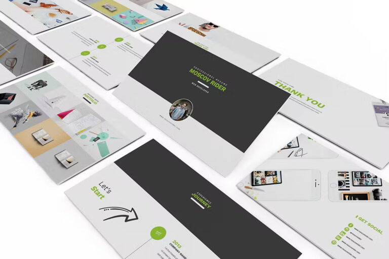 Resume CV Powerpoint Template – MasterBundles