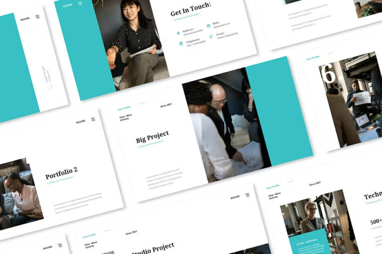 Resume Powerpoint Presentation Template – MasterBundles