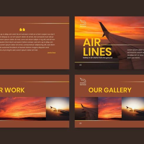 Presentation Aviation Airlines | Master Bundles