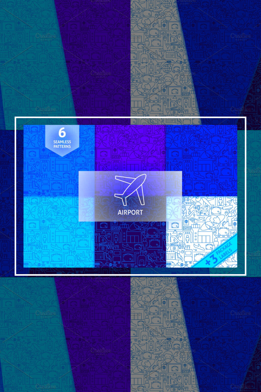 Airport Line Tile Patterns – MasterBundles