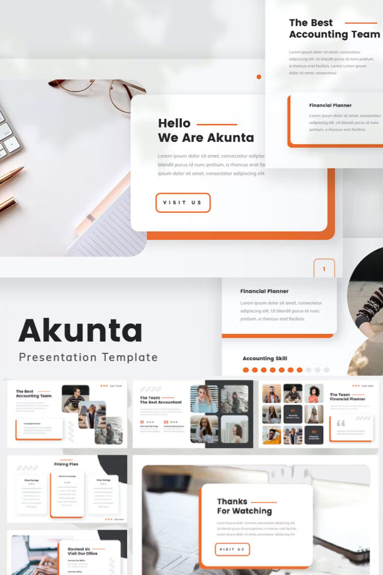 Akunta - Accounting PowerPoint Template – MasterBundles