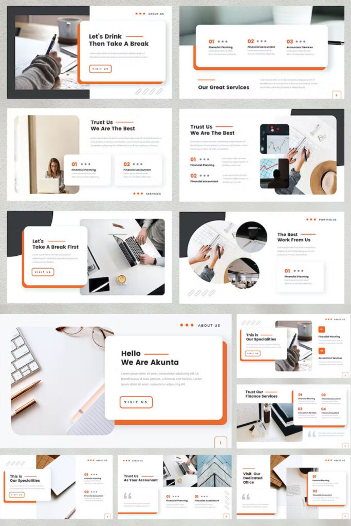 Akunta - Accounting PowerPoint Template – MasterBundles