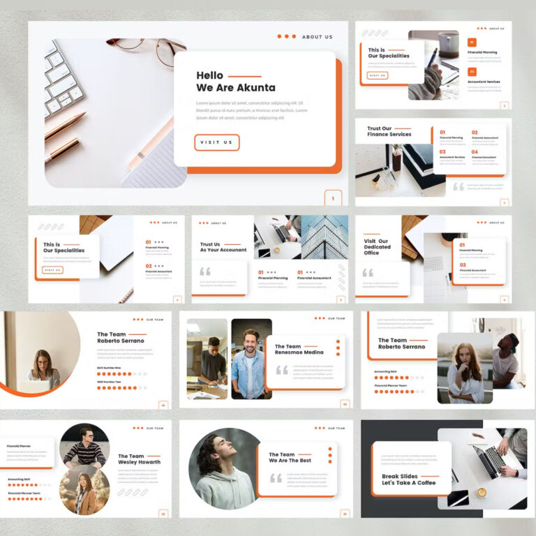 Akunta - Accounting PowerPoint Template – MasterBundles
