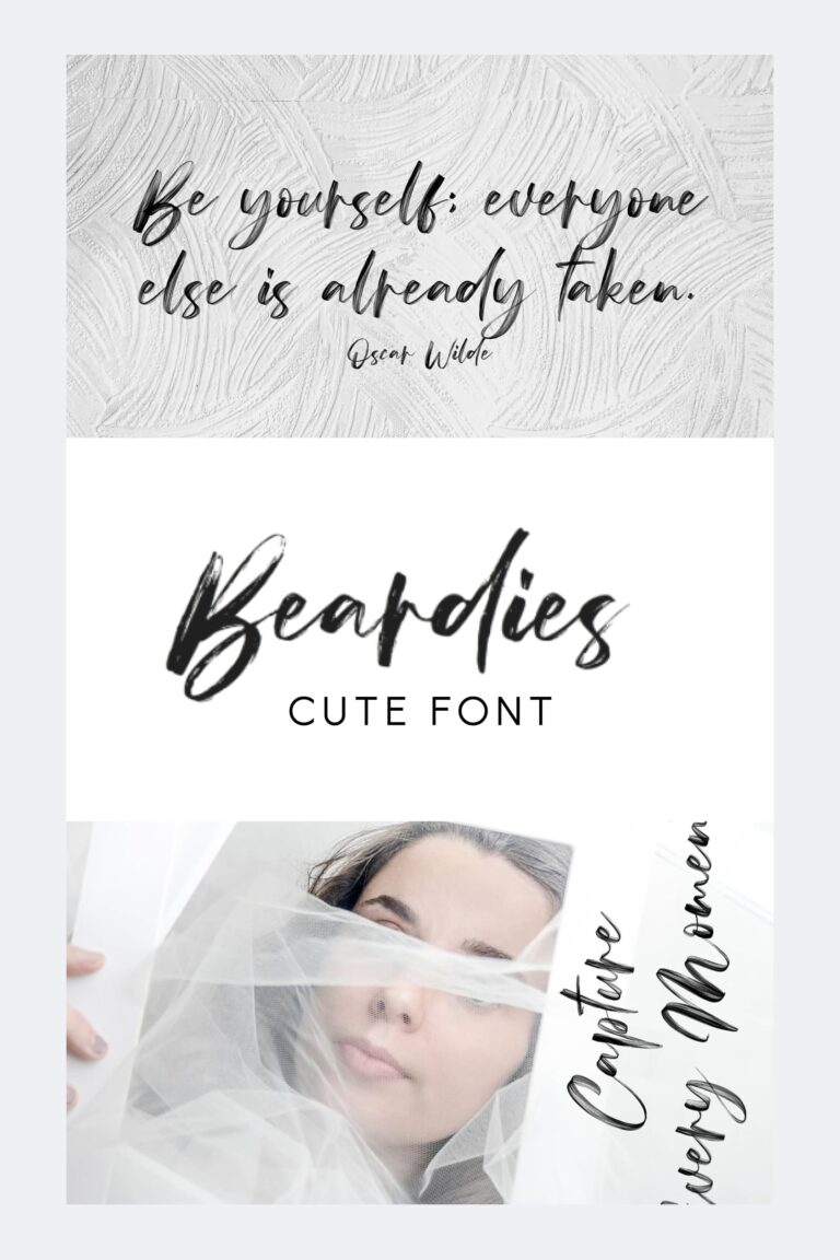 Beardies || Cute SVG Font – MasterBundles