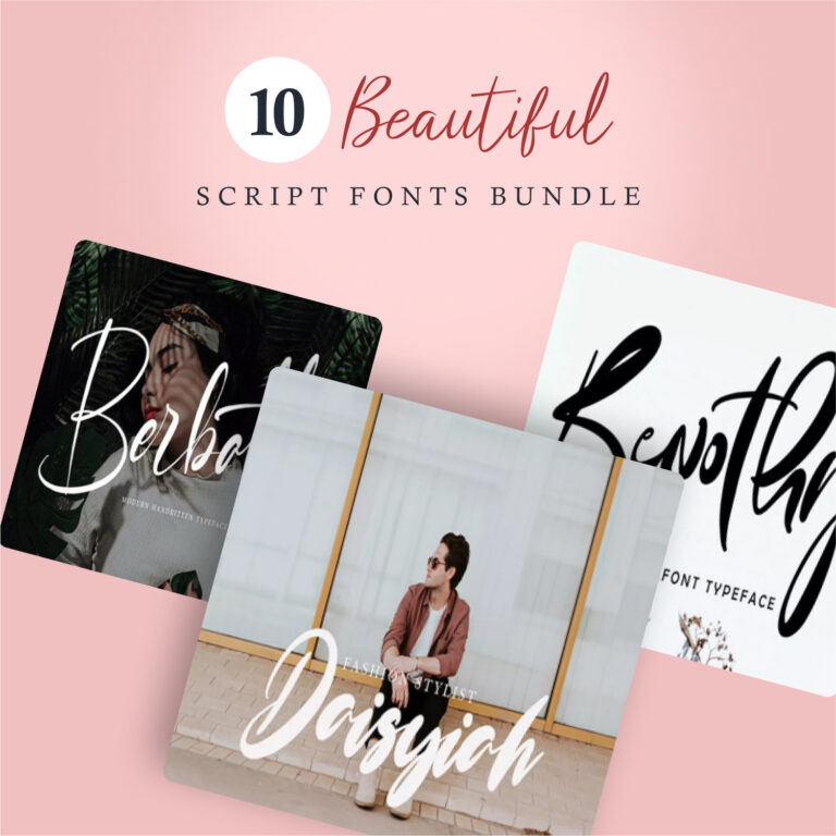 10 Beautiful Script Fonts Bundle – MasterBundles