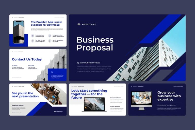 Business Proposal PowerPoint Template – MasterBundles