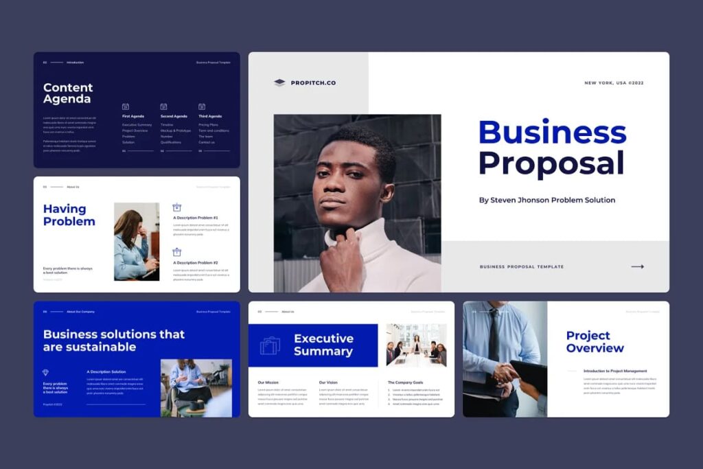 Business Proposal PowerPoint Template – MasterBundles