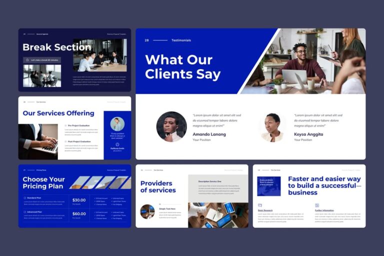 Business Proposal PowerPoint Template – MasterBundles