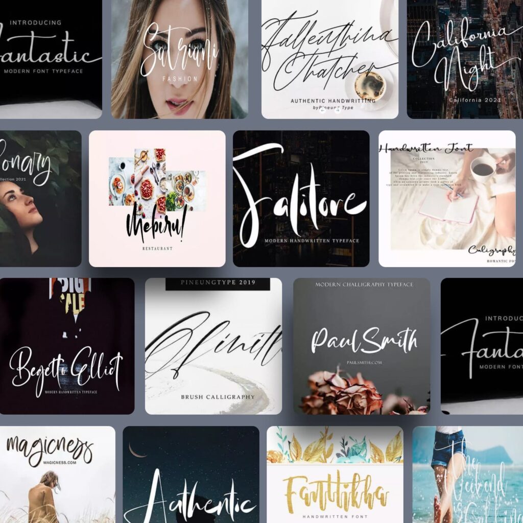 10 Caligraphy Script Fonts Bundle – MasterBundles