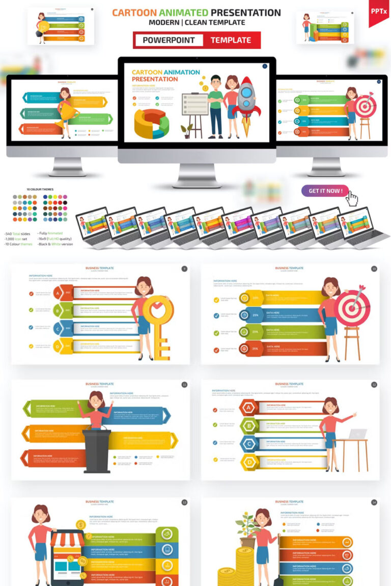 Cartoon Powerpoint Presentation – MasterBundles