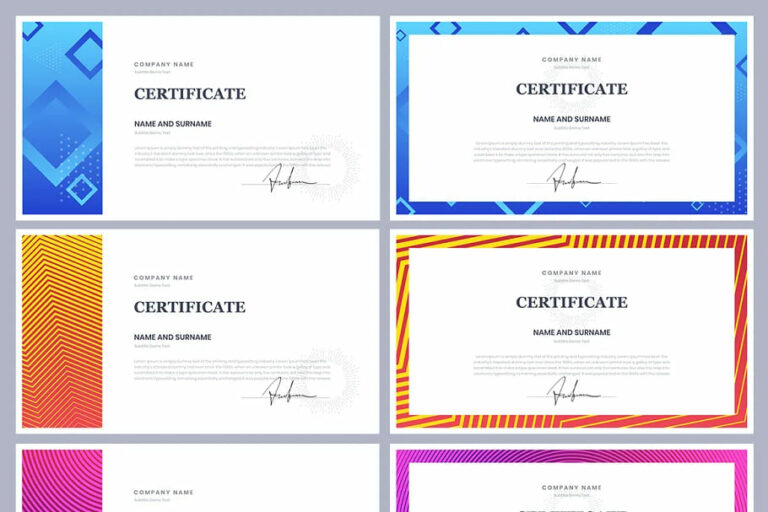 Certificate & Diploma PowerPoint – MasterBundles