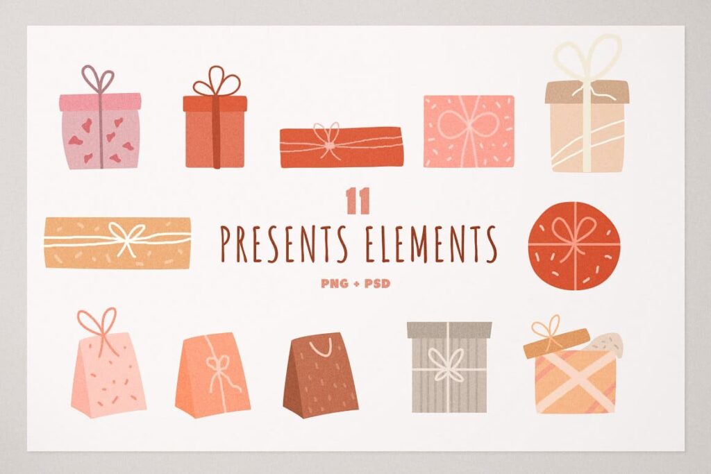 Christmas Clipart - PNG - PSD – MasterBundles