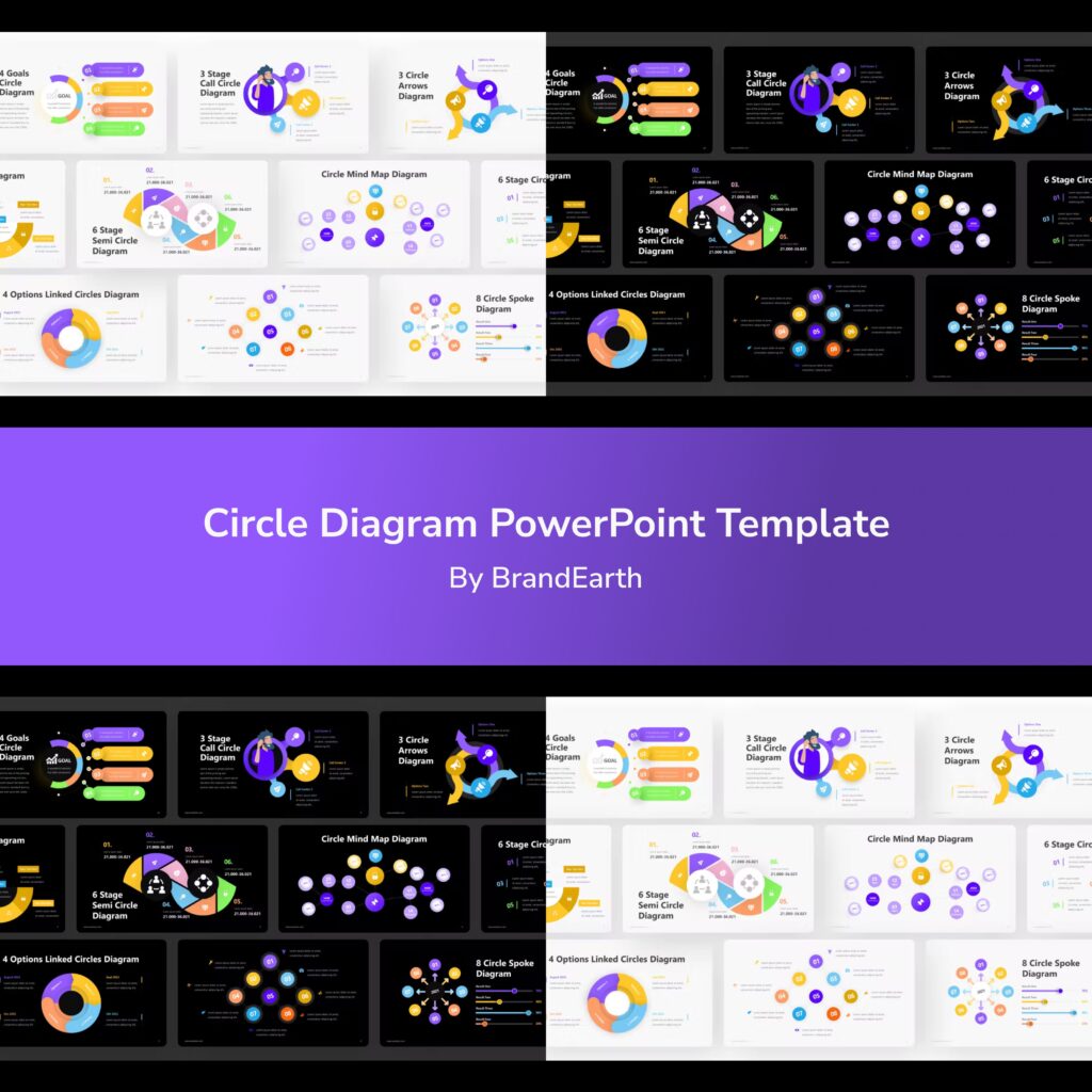 Circle Diagram PowerPoint Template – MasterBundles