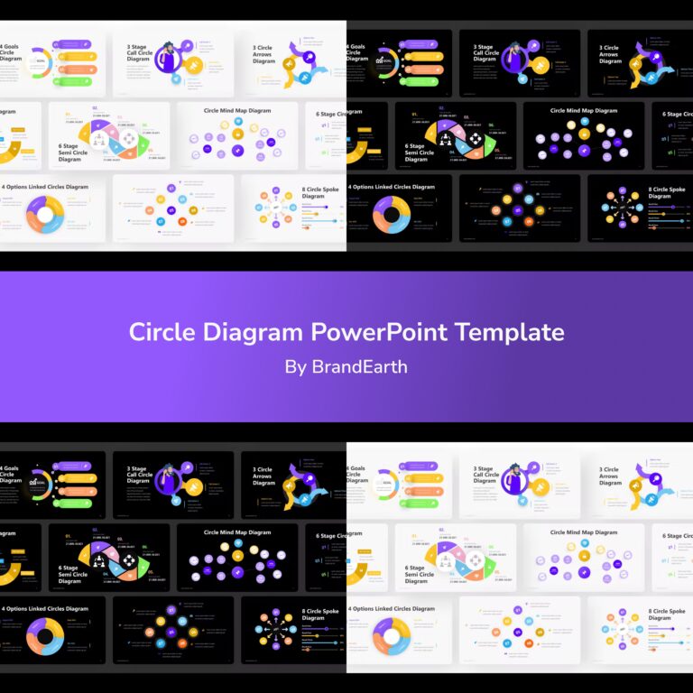 Circle Diagram PowerPoint Template – MasterBundles