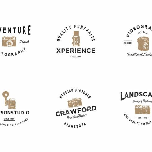 Vintage Photography Logo Collection | Master Bundles