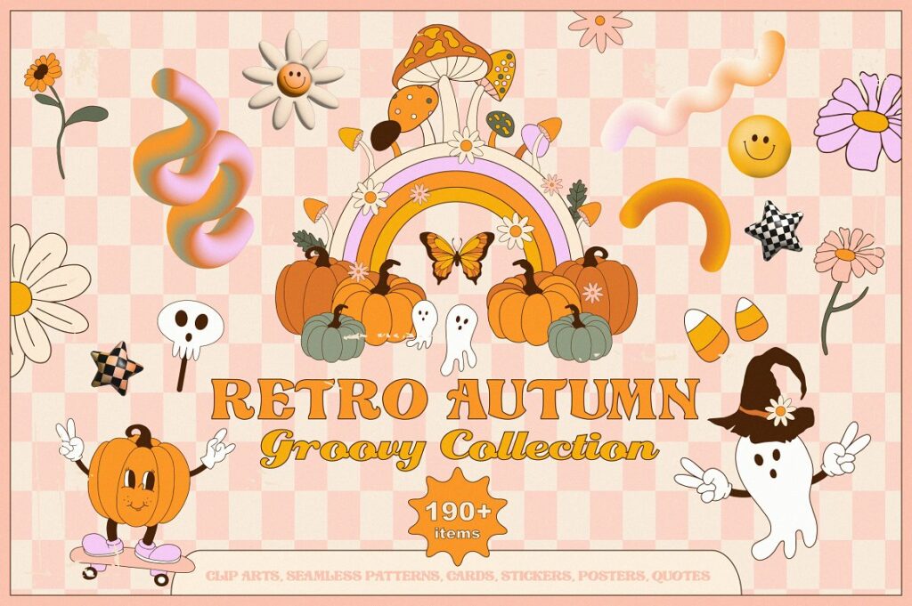 Retro Autumn & Halloween Collection – MasterBundles