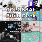 Colossal Pitch Deck Presentations Bundle: 500 Slides, PPTX, KEY, Google Slides – MasterBundles
