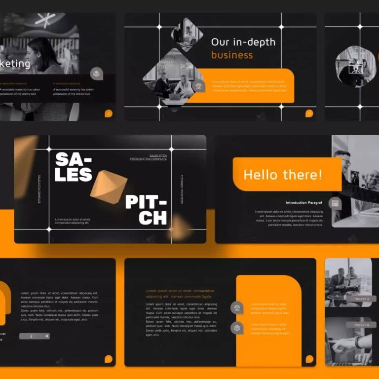 Colossal Pitch Deck Presentations Bundle: 500 Slides, PPTX, KEY, Google Slides – MasterBundles