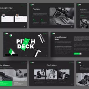 Colossal Pitch Deck Presentations Bundle: 500 Slides, PPTX, KEY, Google ...