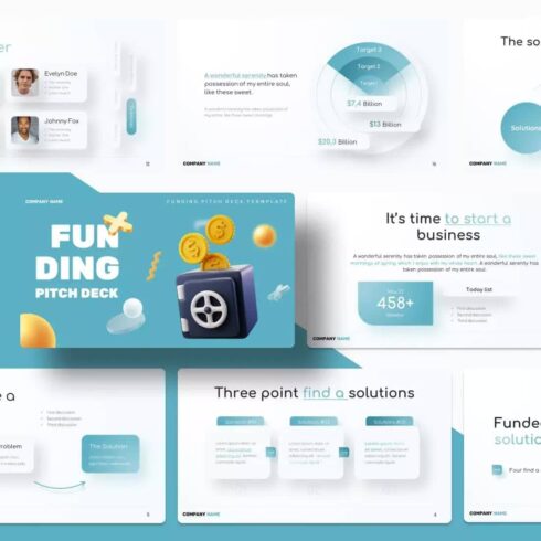 Colossal Pitch Deck Presentations Bundle: 500 Slides, PPTX, KEY, Google Slides – MasterBundles