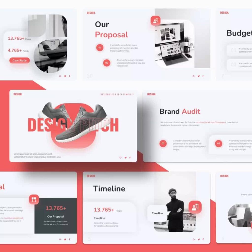 Colossal Pitch Deck Presentations Bundle: 500 Slides, PPTX, KEY, Google Slides – MasterBundles