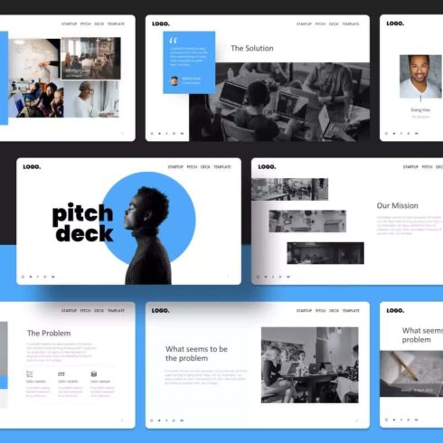 Colossal Pitch Deck Presentations Bundle: 500 Slides, PPTX, KEY, Google ...