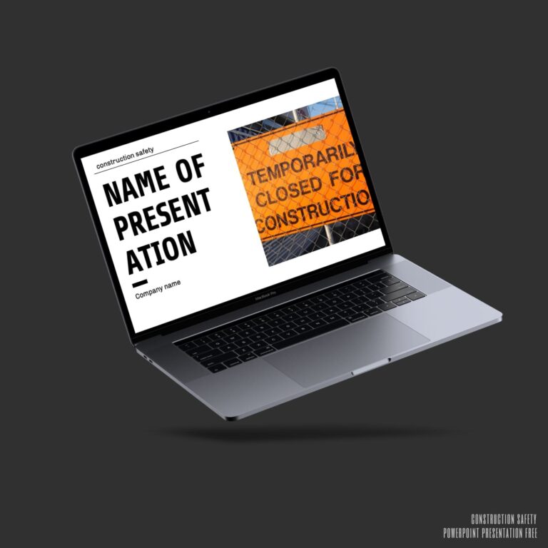 Free Construction Themed Powerpoint Template | Master Bundles