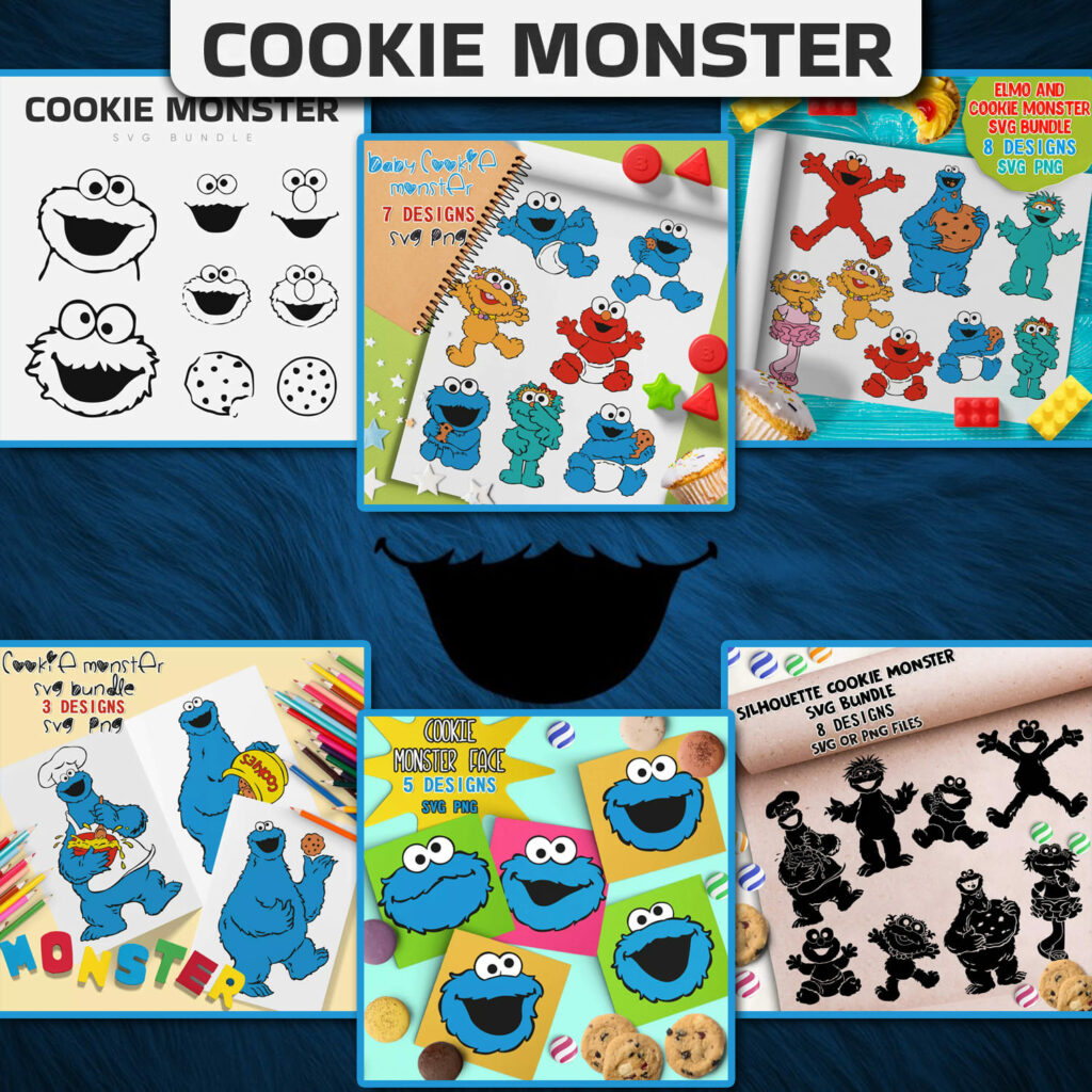 Cookie Monster SVG Bundle – MasterBundles