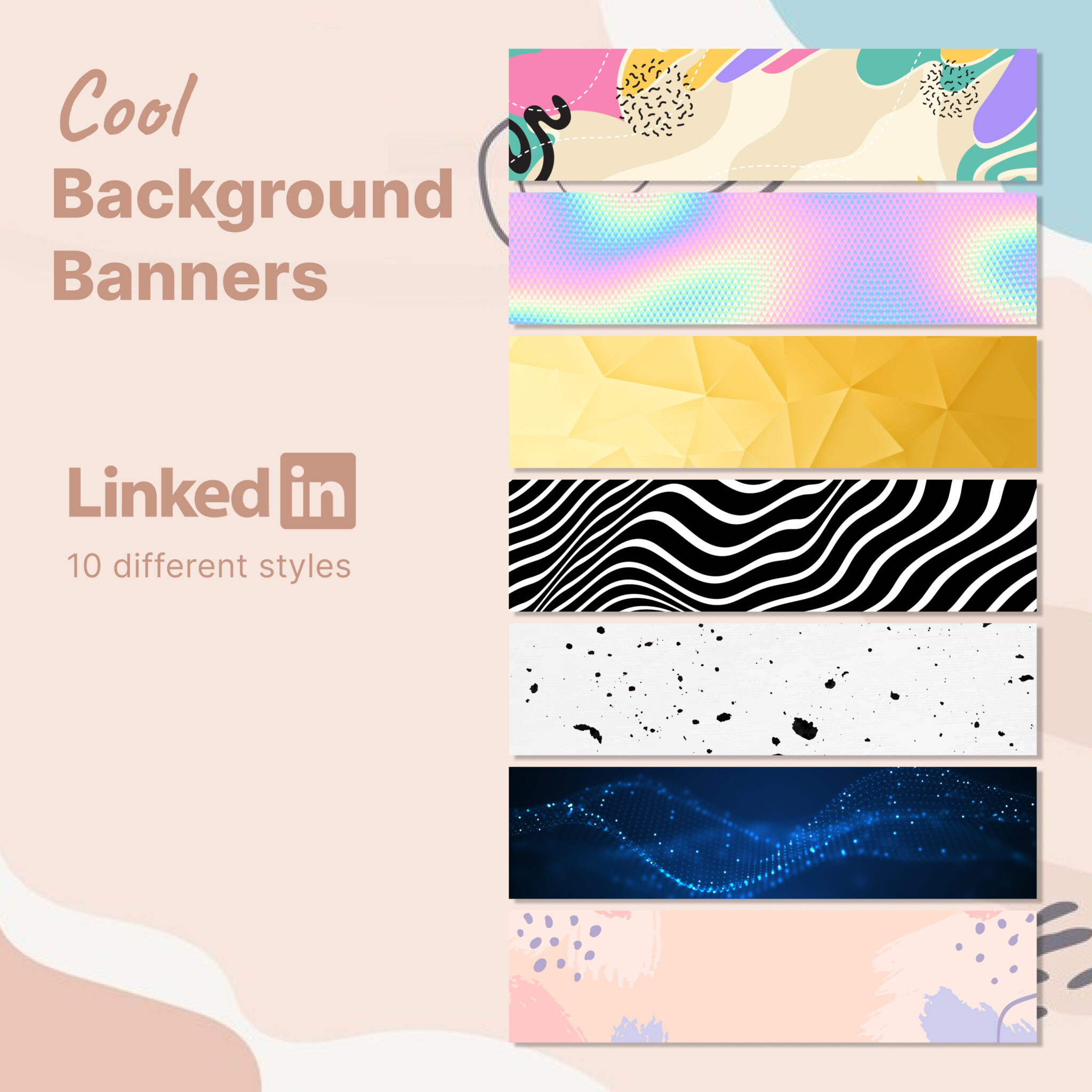 Cool Linkedin Background Banners – MasterBundles