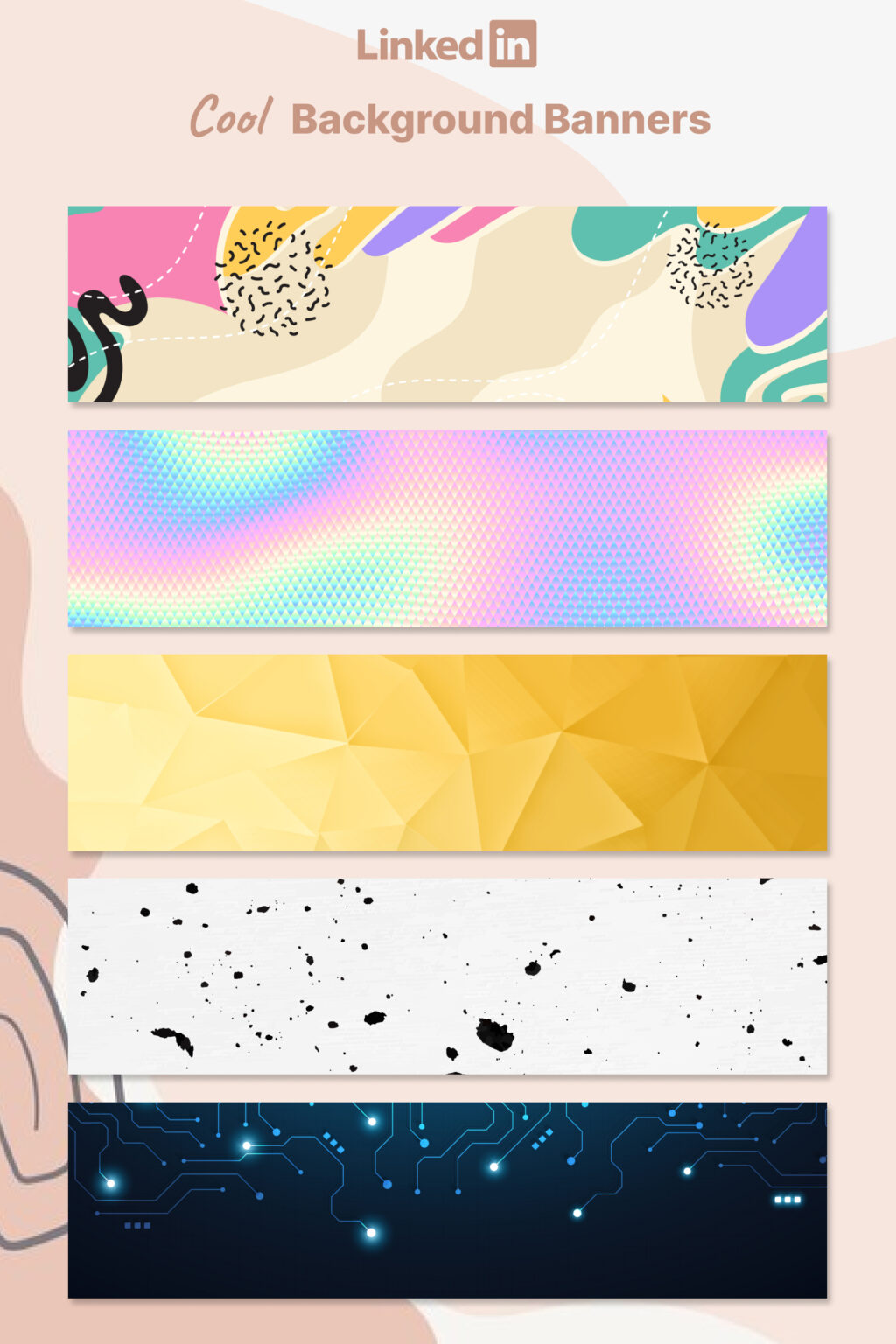 Cool Linkedin Background Banners – MasterBundles
