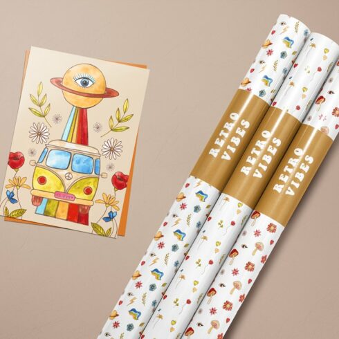 Retro Vibes - Watercolor Collection | Master Bundles