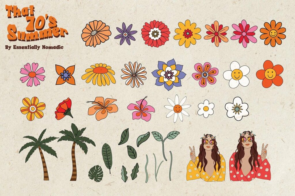 A Joyful Retro Graphic Collection – MasterBundles
