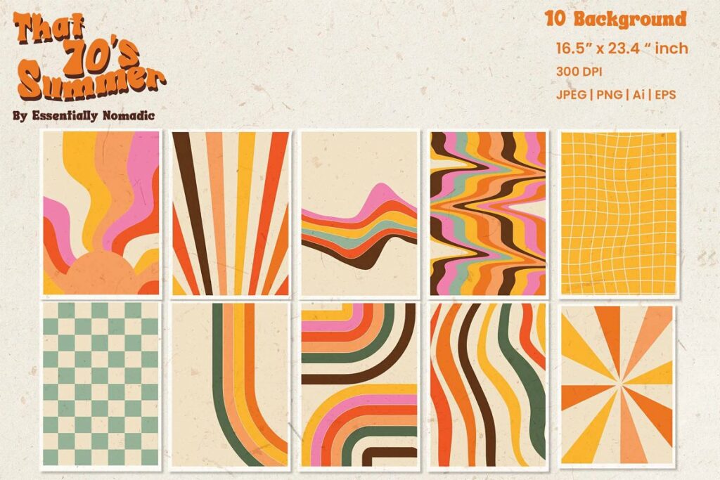 A Joyful Retro Graphic Collection – MasterBundles