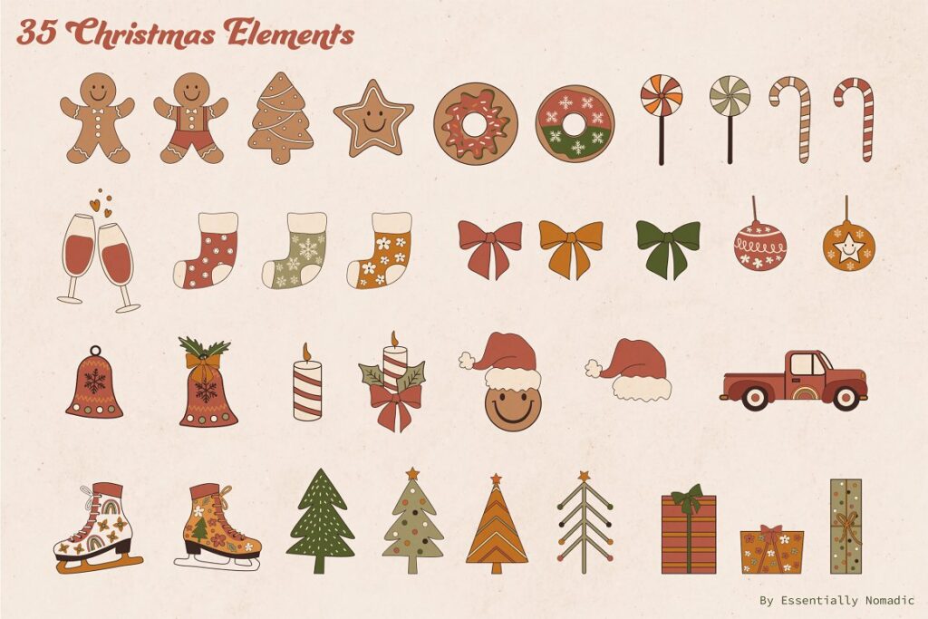 Retro Christmas Collection – MasterBundles