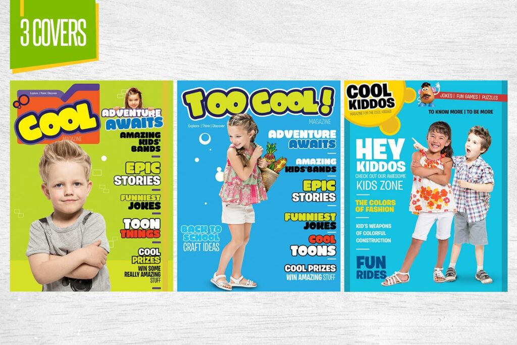 Kids Magazine Template – MasterBundles