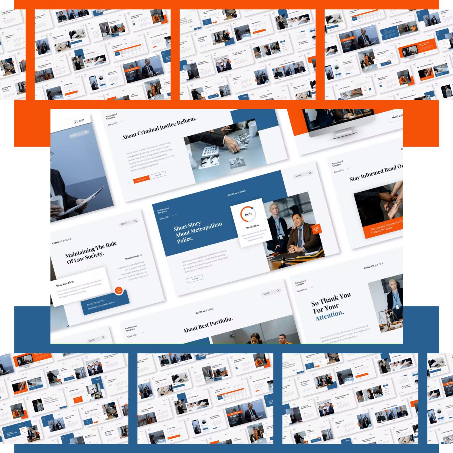 Criminal Justice Powerpoint Presentation Template – MasterBundles