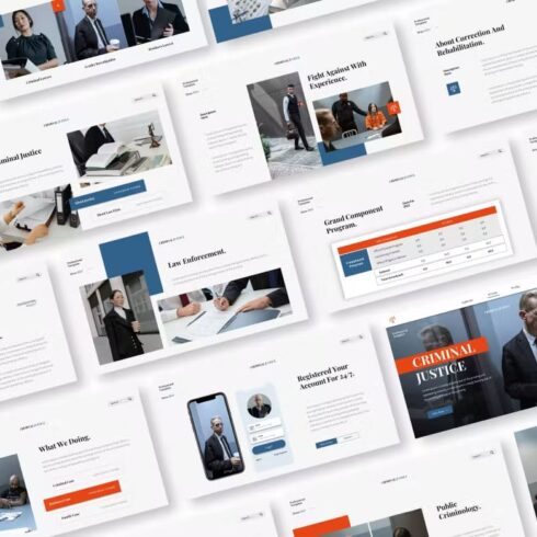 Criminal Justice Powerpoint Presentation Template | Master Bundles
