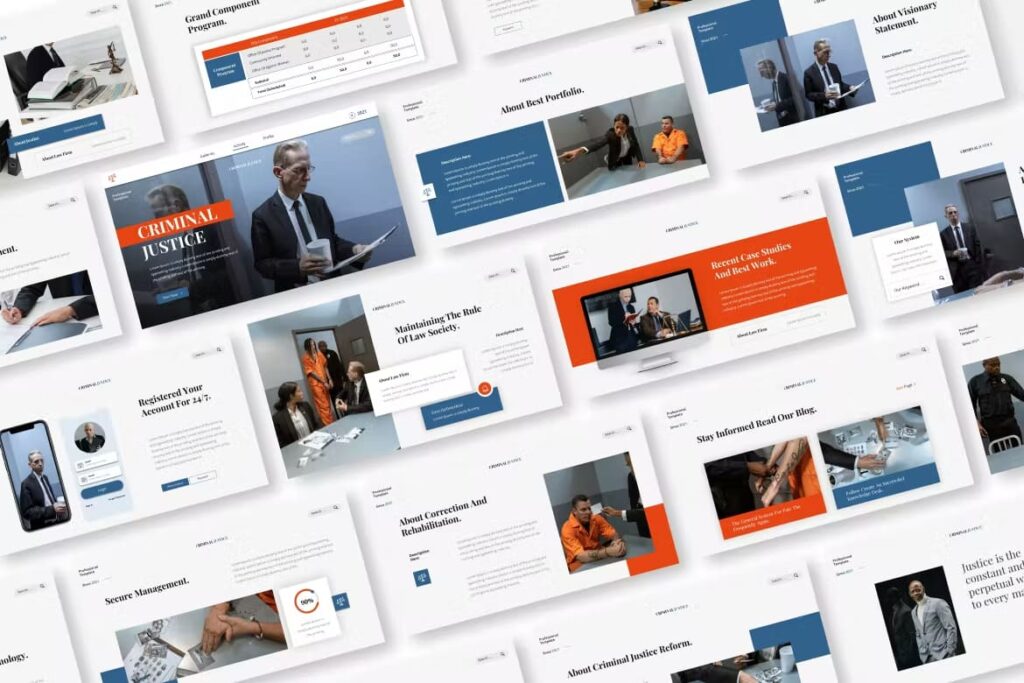 Criminal Justice Powerpoint Presentation Template – MasterBundles