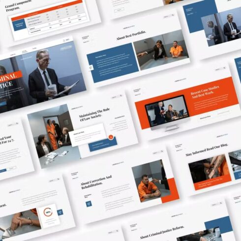 Criminal Justice Powerpoint Presentation Template | Master Bundles