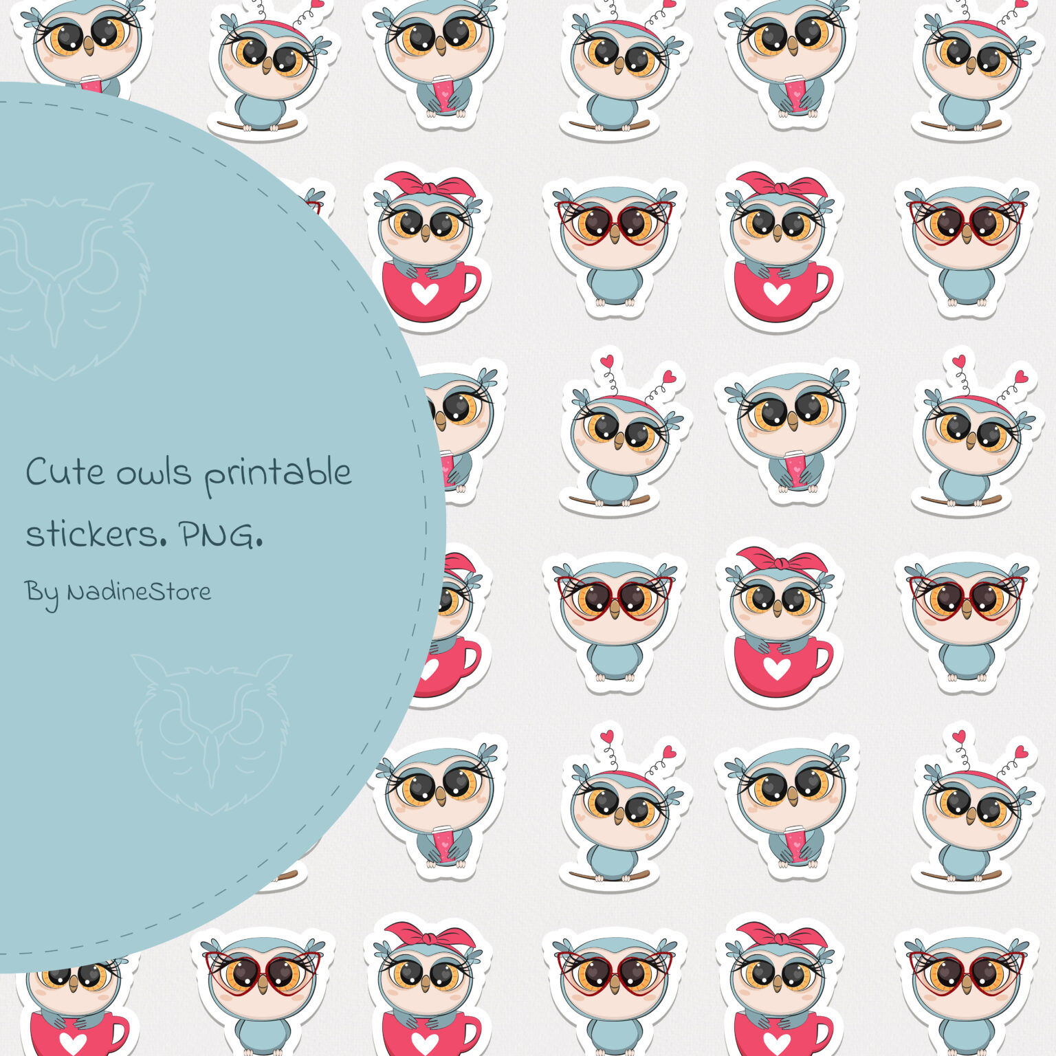 Woodland Animals Printable Stickers. EPS, JPG, PNG. – MasterBundles