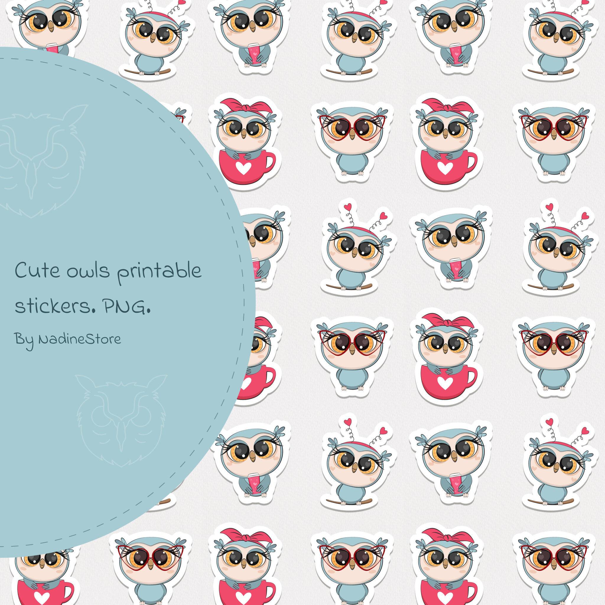 Woodland Animals Printable Stickers. EPS, JPG, PNG. – MasterBundles