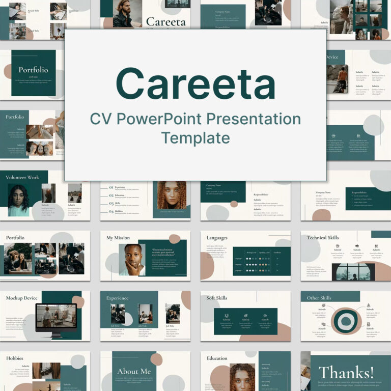 CV PowerPoint Presentation Template – MasterBundles