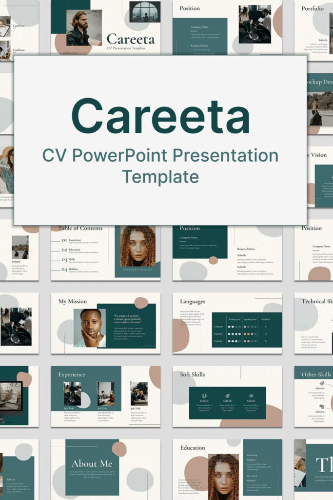 CV PowerPoint Presentation Template – MasterBundles