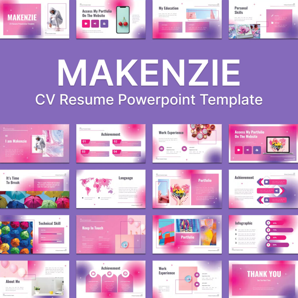 CV Resume Powerpoint Template – MasterBundles
